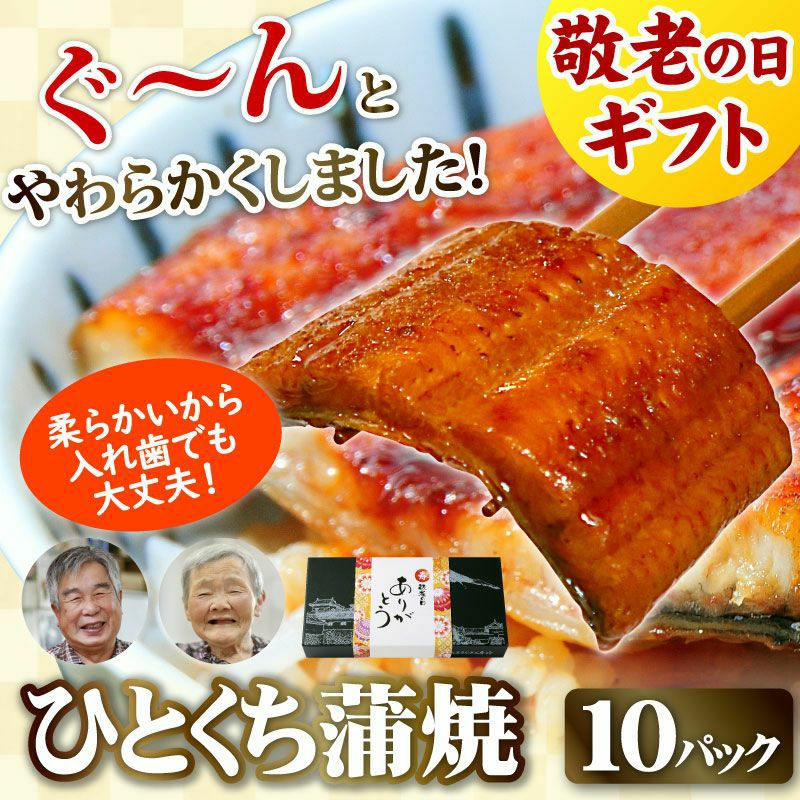 敬老の日ギフト 国産うなぎ ひとくち蒲焼 10パックセット ミニカット | 大五グルメセレクション（静岡産直どっとこむ）